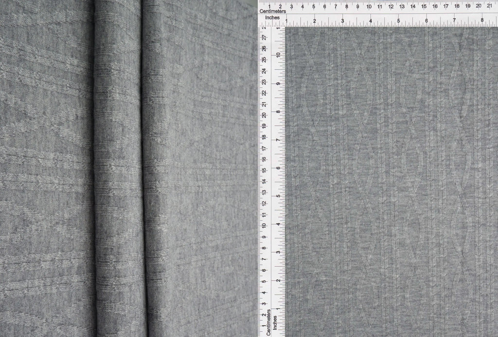 JACQ-4529 -CHARCOAL SOLID KNIT – Fabric Selection Wholesale